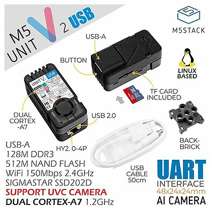 Linux環境で動作するAIカメラ「M5Stack UnitV2」に新モデル、カメラ無しのAI認識モジュールもあり - AKIBA PC Hotline!