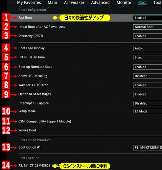 ASUSマザーのAdvanced Modeを徹底解説 ～Bootメニュー編～ - AKIBA PC Hotline!