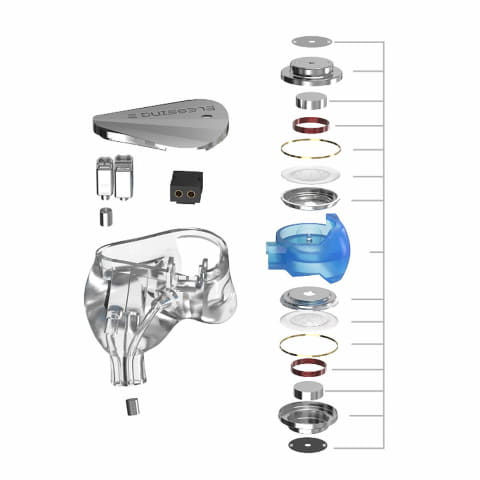 水平対向デュアルダイナミック搭載、水月雨ハイブリッドイヤフォン「Blessing3」 - AV Watch