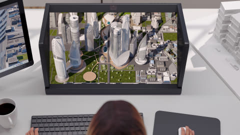 ソニー、大画面化で没入感がアップした空間再現ディスプレイ「ELF-SR2」 - AV Watch