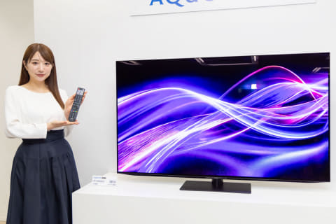 シャープ、国内初の最新世代QD-OLED「GS1」。AIおまかせで画音キレイ - AV Watch