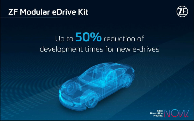 ZF、電動化車両開発期間を半分にする「モジュラーeDriveキット」をIAA Mobilityで発表 - Car Watch