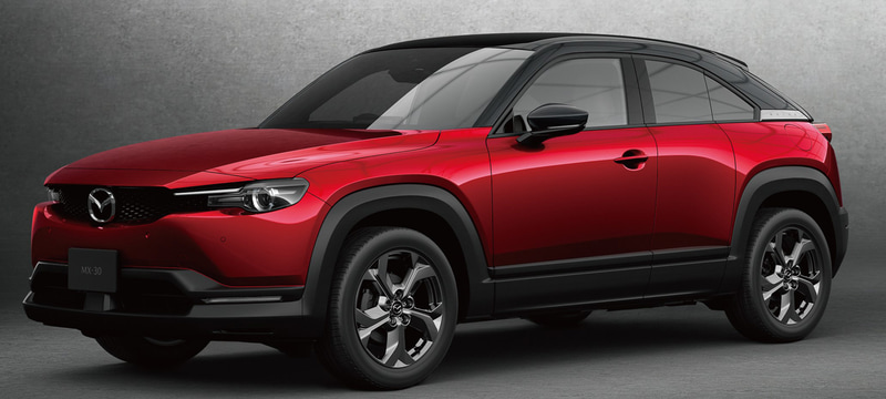 マツダ、コンパクトSUV「MX-30」「MX-30 EV MODEL」一部改良 新グレードとともにEVではAC1500W/AC150W電源、V2Hの給電機能を追加 - Car Watch