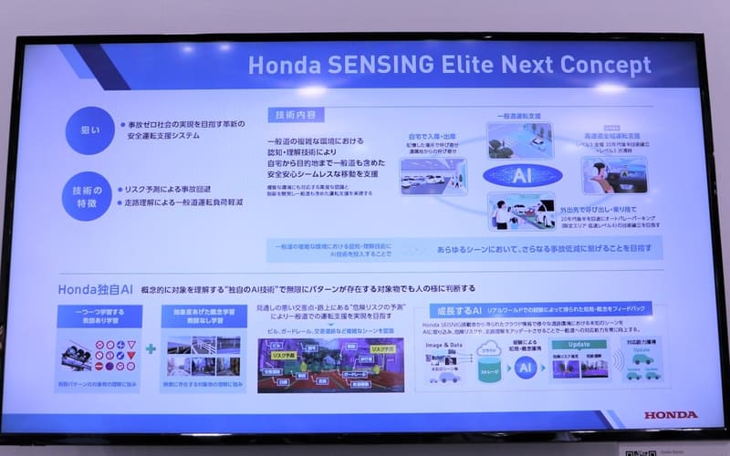 ホンダ、センシング技術の発展形「Honada SENSING 360 Next Concept」やカーボンニュートラル実現へ向けた「ポータブル ...