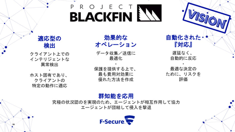 エフセキュア、群知能で異常を検知する「Project Blackfin」を始動 複数のエージェントが相互に協力して侵入を撃退 - クラウド Watch