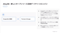 Google、PostgreSQL互換のクラウドデータベース「AlloyDB for PostgreSQL」を発表 - クラウド Watch