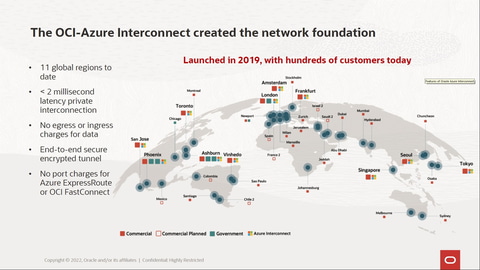 AzureとOCI上のOracle DBを接続する「Oracle Database Service for Microsoft Azure」を提供 - クラウド Watch