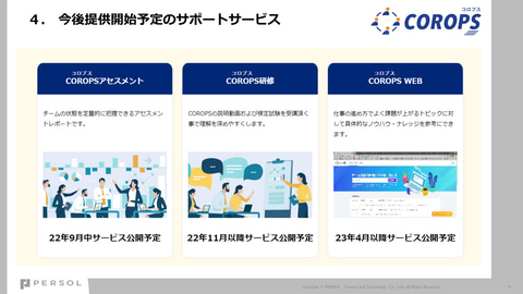 パーソルP＆T、独自のチーム強化メソッド「COROPS」を発表 「チームの生産性向上の教科書」となる書籍を無償提供 - クラウド Watch