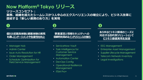 ServiceNow Japanが最新プラットフォーム「Tokyo」リリースを発表、「ヒューマンセントリックなエクスペリエンスを日本企業に届け ...