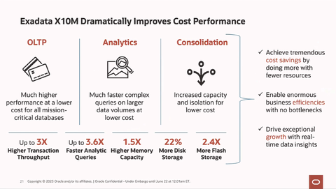 Oracle、AMD EPYCプロセッサを採用した「Oracle Exadata X10M」を発表 - クラウド Watch