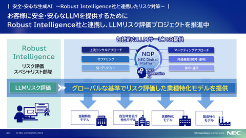 NEC、ビジネスに応じて最適化した生成AIの利用環境を2024年春より提供へ 独自の生成AI「cotomi」を活用 - クラウド Watch