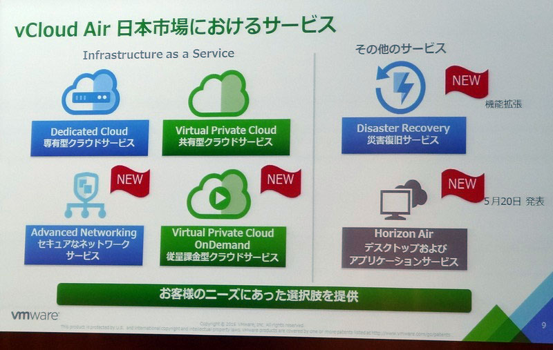 「VMware vCloud Air」機能拡充、1時間28円の従量課金モデルも登場 - クラウド Watch