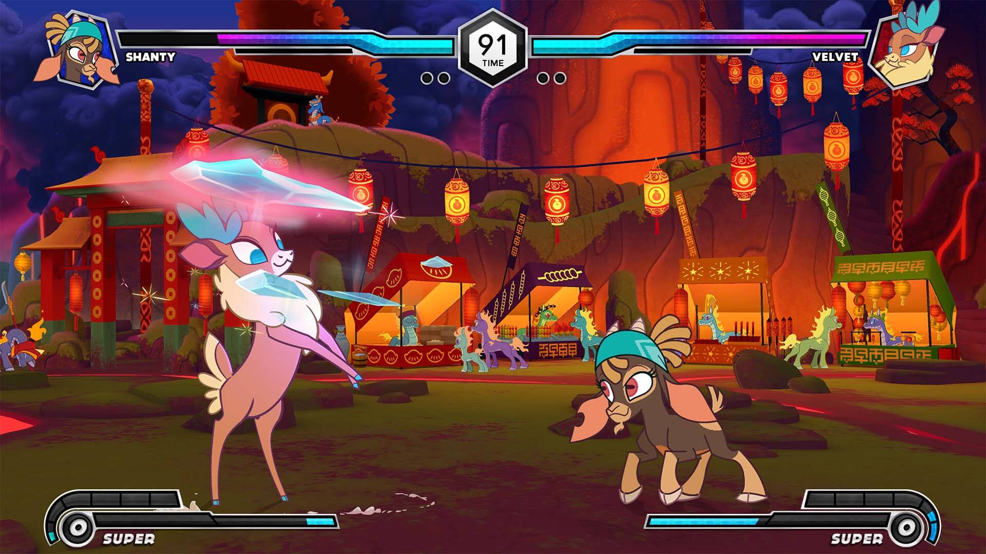 キュートな見た目と格闘のギャップが魅せる2D格闘ゲーム「Them's Fightin' Herds」が「Epic Games store」にて無料配信中 - GAME Watch