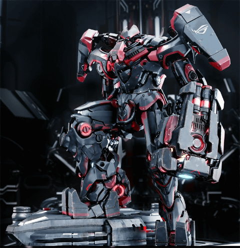 ASUS、全高約250mm「R.O.G.ロボット」付属の金色ビデオカードを予約開始 - GAME Watch