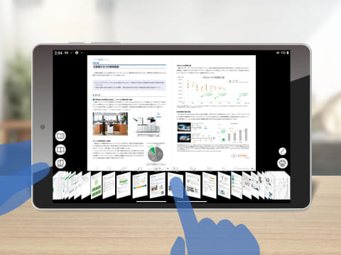 紙をめくる操作感で書き込みもできる「Epson Pocket Document」 - Impress Watch