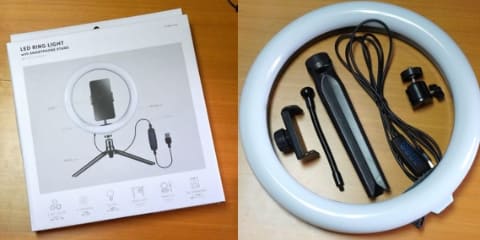 【ミニレビュー】3COINSのPC・スマホグッズを試した 「LEDリングライト」など-Impress Watch