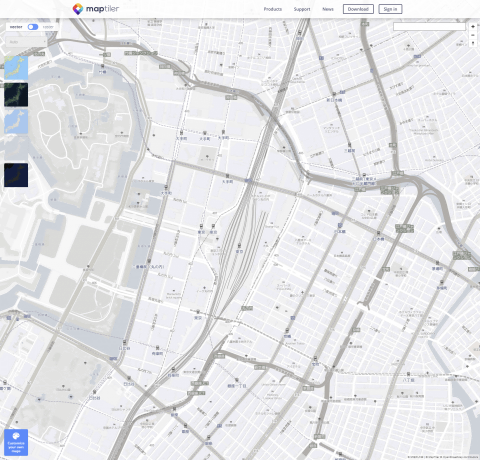 地図タイルの新たな選択肢。mapboxに続き、スイス発「MapTiler」も日本上陸！【地図と位置情報】 - INTERNET Watch