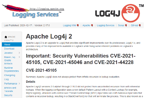 JPCERT/CC、「Apache Log4j」の複数の脆弱性についてまとめたページを公開 - INTERNET Watch