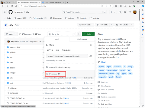 ローコードLLMアプリ開発環境「Dify」を使って、SynologyのNAS上で動くAIチャットを作る【イニシャルB】 - INTERNET Watch