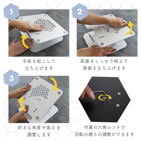 土台を360°回転できるアルミニウム合金製PCトレー、MOTTERUが発売 - INTERNET Watch