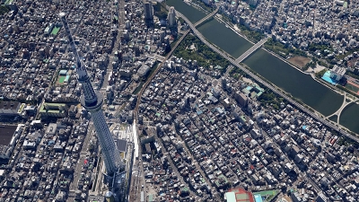 「Google Earth」の緻密すぎる3D都市マップ、東京・神奈川・千葉・宮城でも -INTERNET Watch Watch