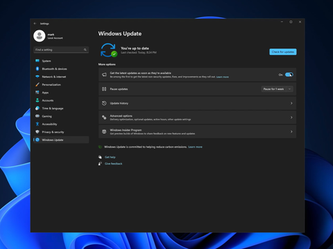 Added option to get the latest updates immediately. Windows November ...