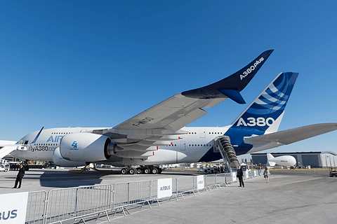 【イベントレポート】【パリ航空ショー2017】エアバス、総2階建て旅客機「A380」の効率向上型「A380plus」公開 翼端が上下に分かれた ...