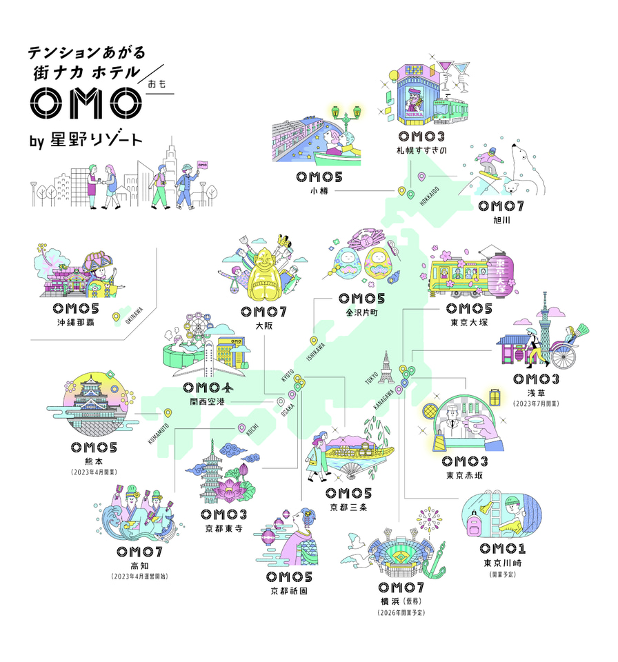 「OMO3浅草 by 星野リゾート」予約受付スタート。浅草寺から徒歩1分の街ナカに、寄席ツインルームなど全98室 最上階には東京スカイツリー ...