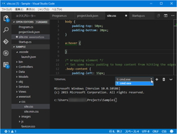 「Visual Studio Code」v1.3.0、タブが追加されドラッグでの並べ替えも可能に - 窓の杜
