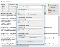 【レビュー】REGファイルをBAT/VBS/AU3ファイルへ変換するポータブルツール「Reg Converter」 - 窓の杜