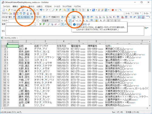 【特別企画】Excelのお株を奪う？ 「EmEditor」は連番入力や氏名の分割・結合も自動化できる！ - 窓の杜
