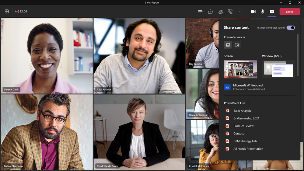 Microsoft PowerPoint Live In Teams 