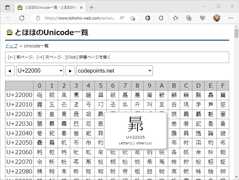 資産運用から広島ラーメンまでを網羅する「とほほのWWW入門」に今度は「Unicode一覧」が追加 - やじうまの杜 - 窓の杜