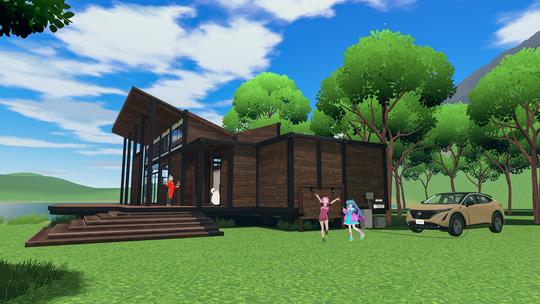 メタバース「VRChat」上で電気自動車「日産アリア」のある暮らしを体験 ～日産自動車がゲーム型コンテンツを無料公開 - 窓の杜