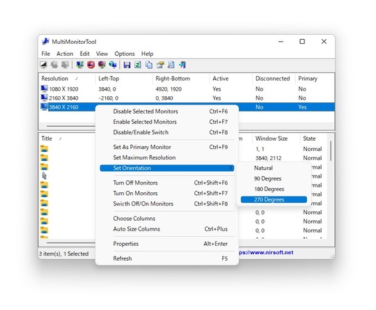 複数ディスプレイ環境の快適化ツール「MultiMonitorTool」v2.00が公開 - 窓の杜
