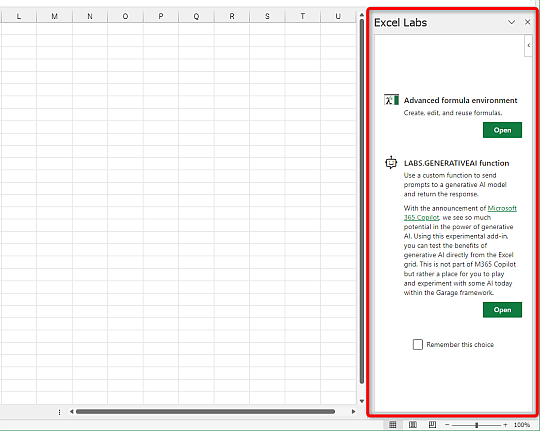 手軽にExcelへ「ChatGPT」を組み込めるMicrosoftの実験アドイン「Excel Labs」を使ってみた - 残業を減らす！Officeテクニック - 窓の杜