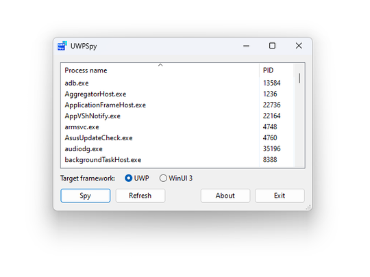 「Spy++」の弟分？ UWP/WinUI 3アプリのUI構造を解析・可視化する「UWPSpy」【レビュー】 - 窓の杜