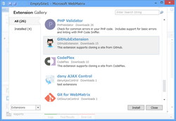 「Microsoft WebMatrix 3 Preview」が公開、Git/TFSによるソースコード管理機能を統合 - 窓の杜