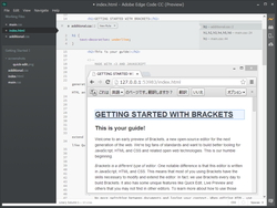 Adobe、「Adobe Edge Code CC」プレビュー版を更新。「Brackets Sprint 34」ベースに - 窓の杜