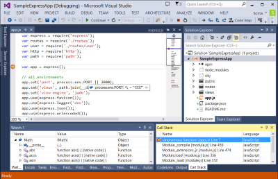 Microsoft、「Node.js Tools for Visual Studio」v1.0のベータ版を公開 - 窓の杜