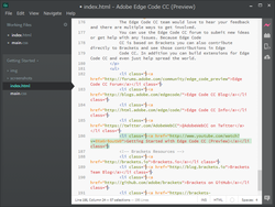 Adobe、複数選択・同時編集をサポートした「Adobe Edge Code CC」Preview 8を公開 - 窓の杜