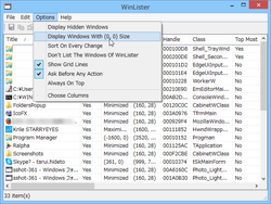 【レビュー】開かれているウィンドウの詳細情報を一覧表示するツール「WinLister」 - 窓の杜