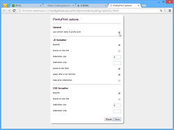 【レビュー】「Google Chrome」で開いたCSS/JSコードを整形・色分けする拡張機能「PrettyPrint」 - 窓の杜