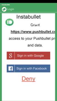 【レビュー】“Pushbullet”のWindows Phone/Windows 10向け非公式クライアント「Instabullet」 - 窓の杜